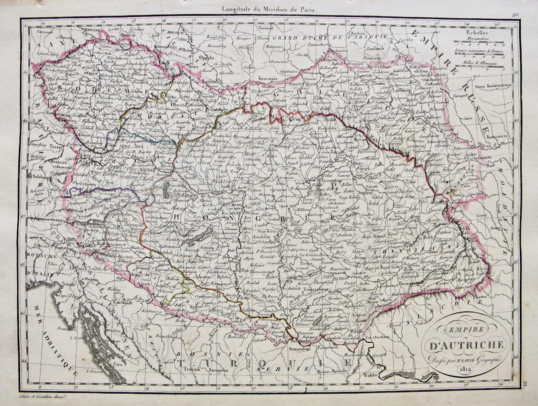 Empire d' Autriche / Imperio Austriaco > Mapas . Frame | Grabados ...