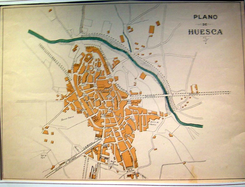 Plano de Huesca > Mapas, Planos . Frame | Grabados, Mapas Antiguos ...