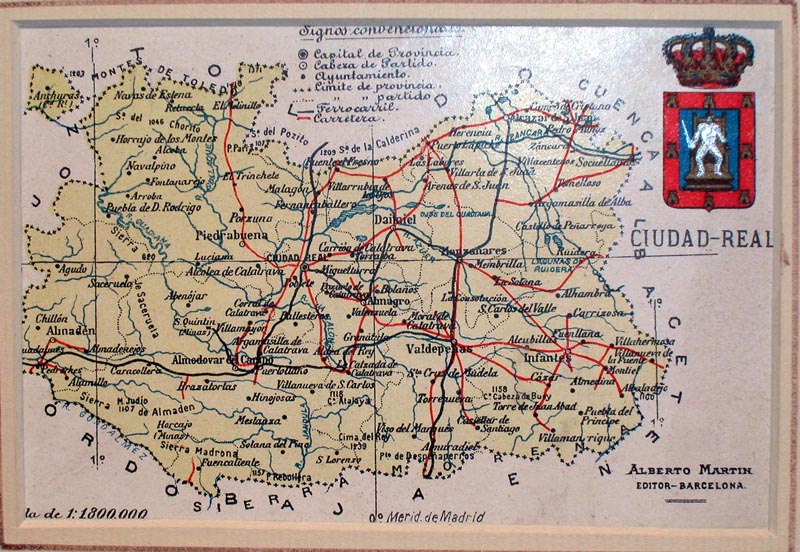 Mapa de Ciudad Real > Mapas . Frame | Grabados, Mapas Antiguos, Atlas y ...