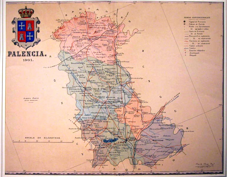 Provincia De Palencia Mapa